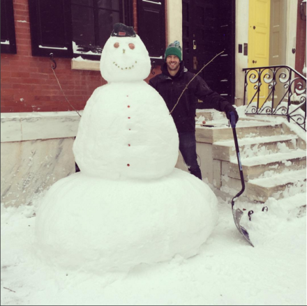 Connor Barwin Built a Snowman Taller than His Hair Somehow - Crossing Broad
