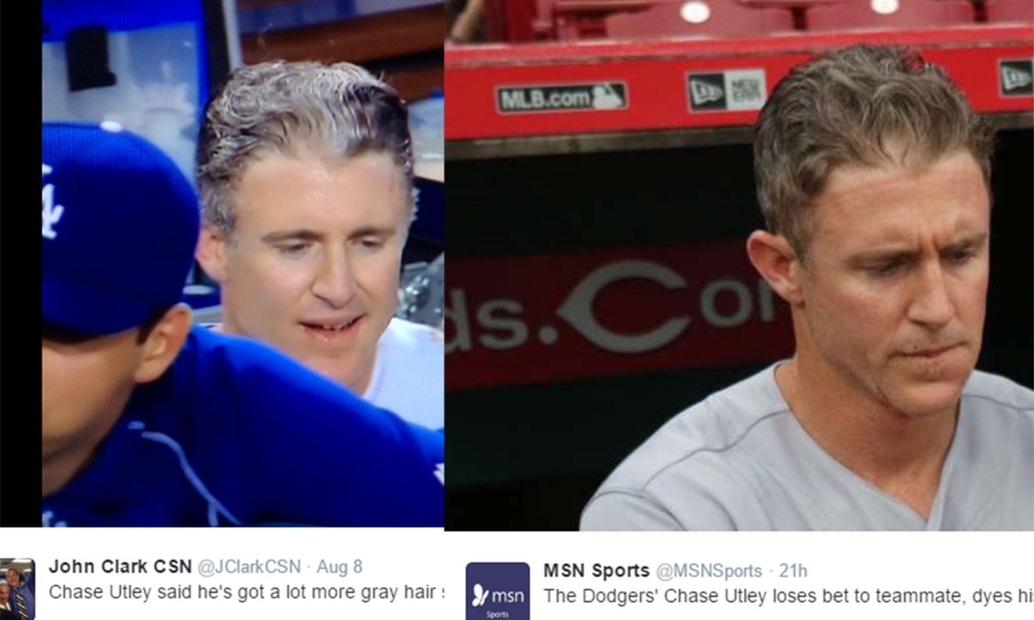 Chase Utley Had to Dye His Hair Because Corey Seager Hit Two HRs ...
