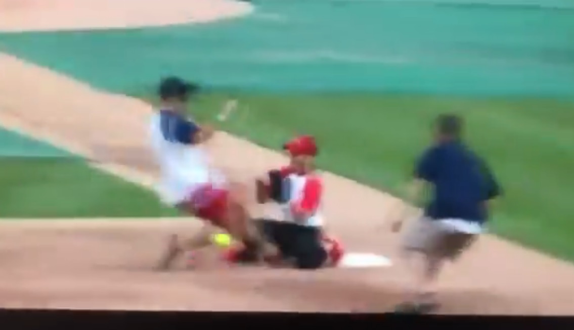 Guy at Charity Softball Game Trucks FOX 29's Kristen Rodgers - Crossing ...