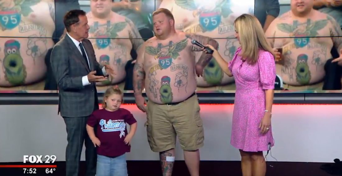Delaware Woman Wants to Meet The Guy With the Phillie Phanatic Belly Button Tattoo - Crossing Broad