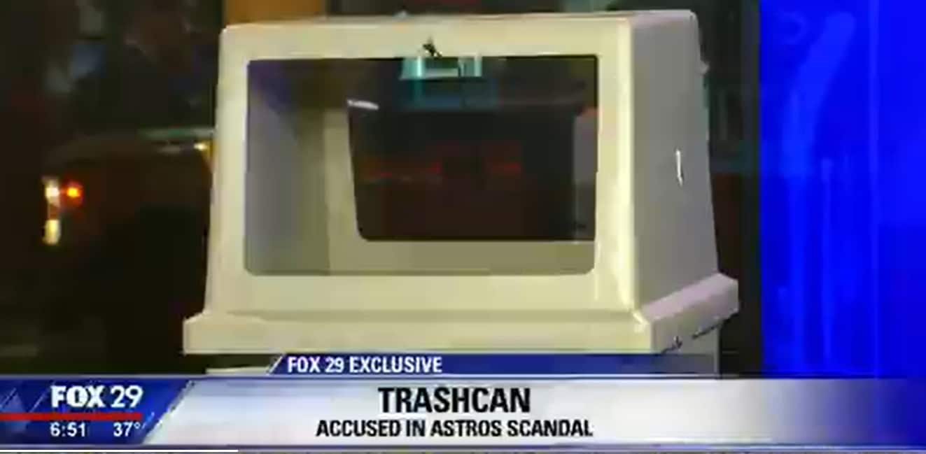 FOX 29 Does Segment Featuring Houston Astros Trash Can - Crossing Broad