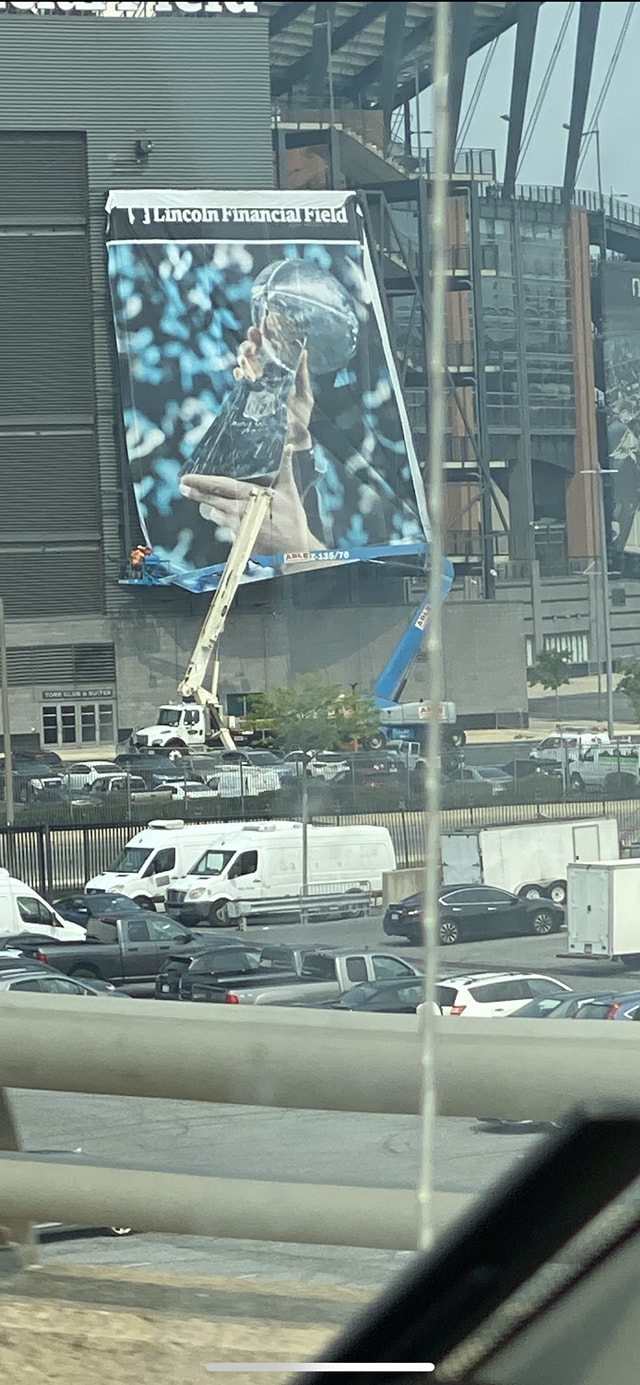 The Carson Wentz Banner is Being Replaced with a Picture of the ...