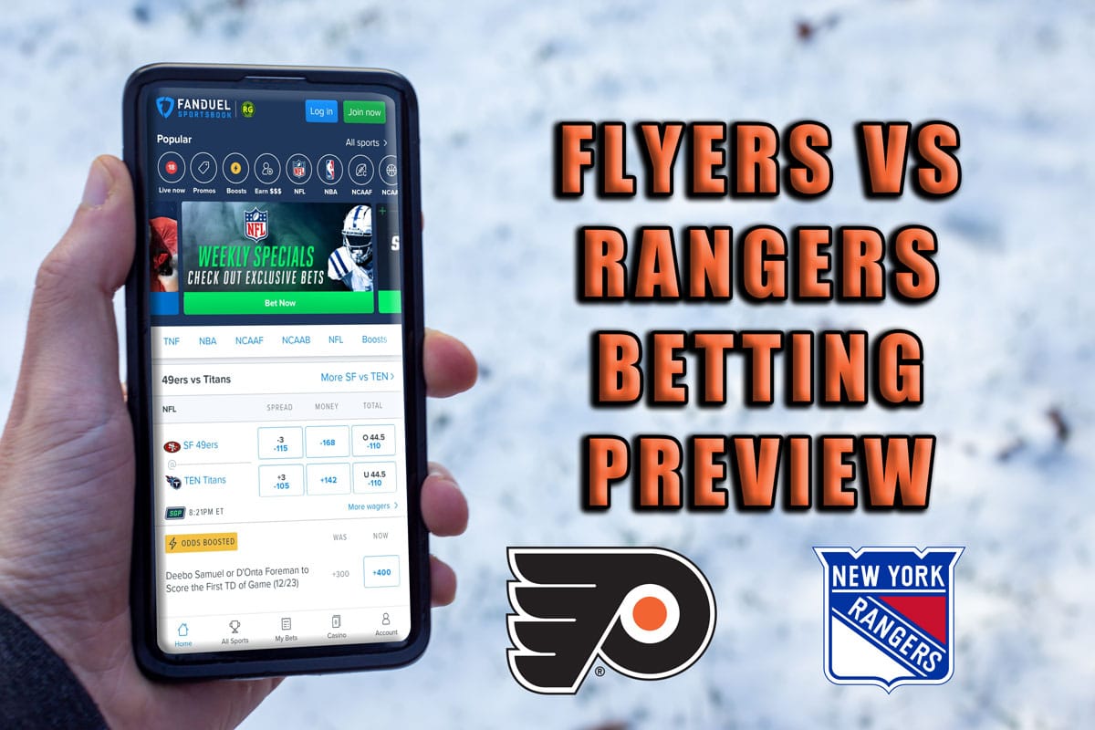 Flyers vs. Rangers Betting Odds, Pick, and Prediction (January 15, 2022 ...