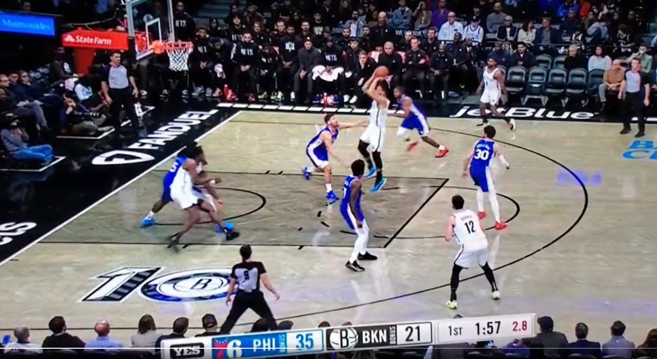 Ben Simmons in Mid-Season Form with this Turnaround Fadeaway Jumper ...
