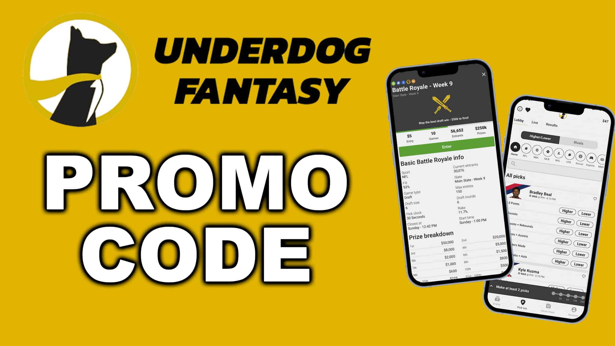 Underdog Fantasy Promo Code With $100 Value Available Now - Crossing Broad