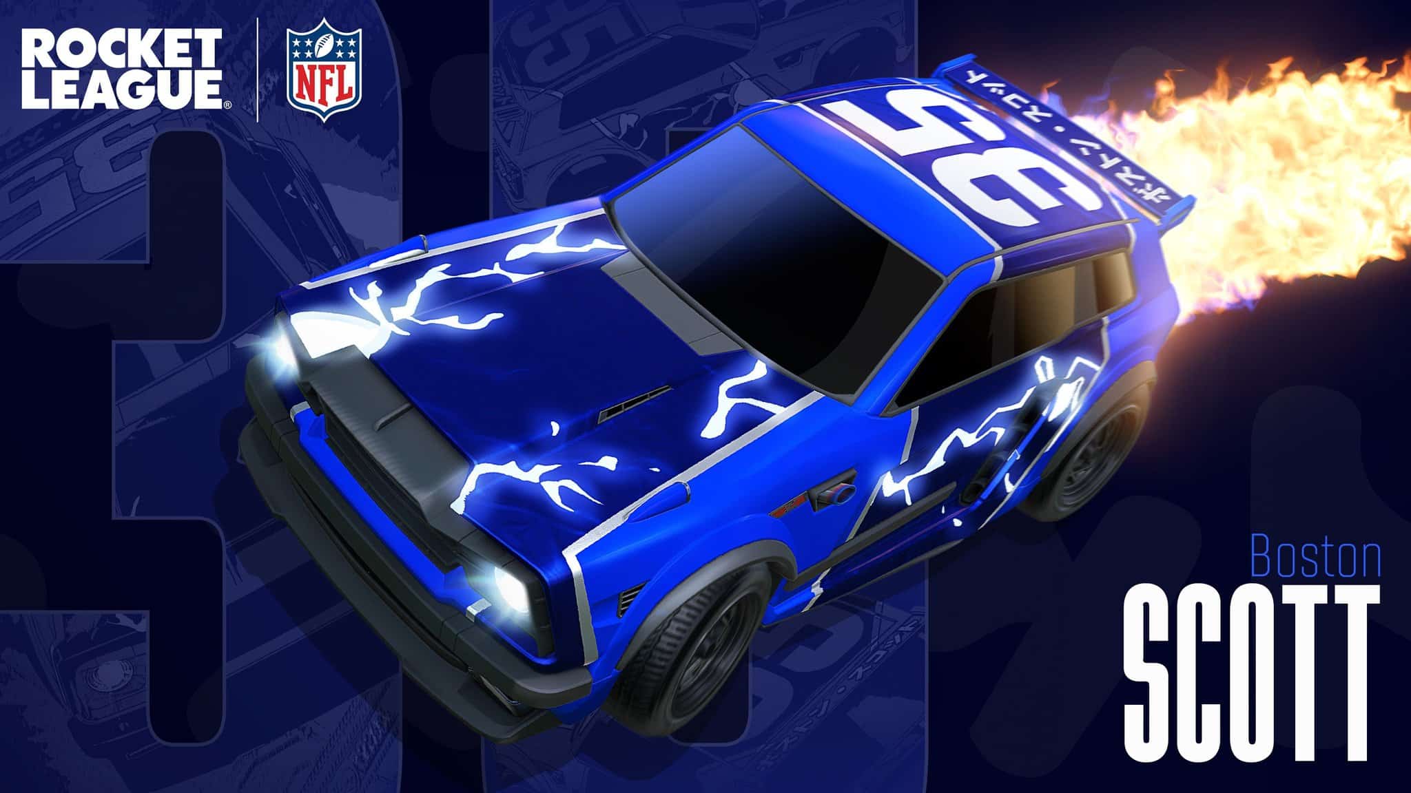 Boston Scott Gets Custom "Giant Killer" #35 Rocket League Car ...