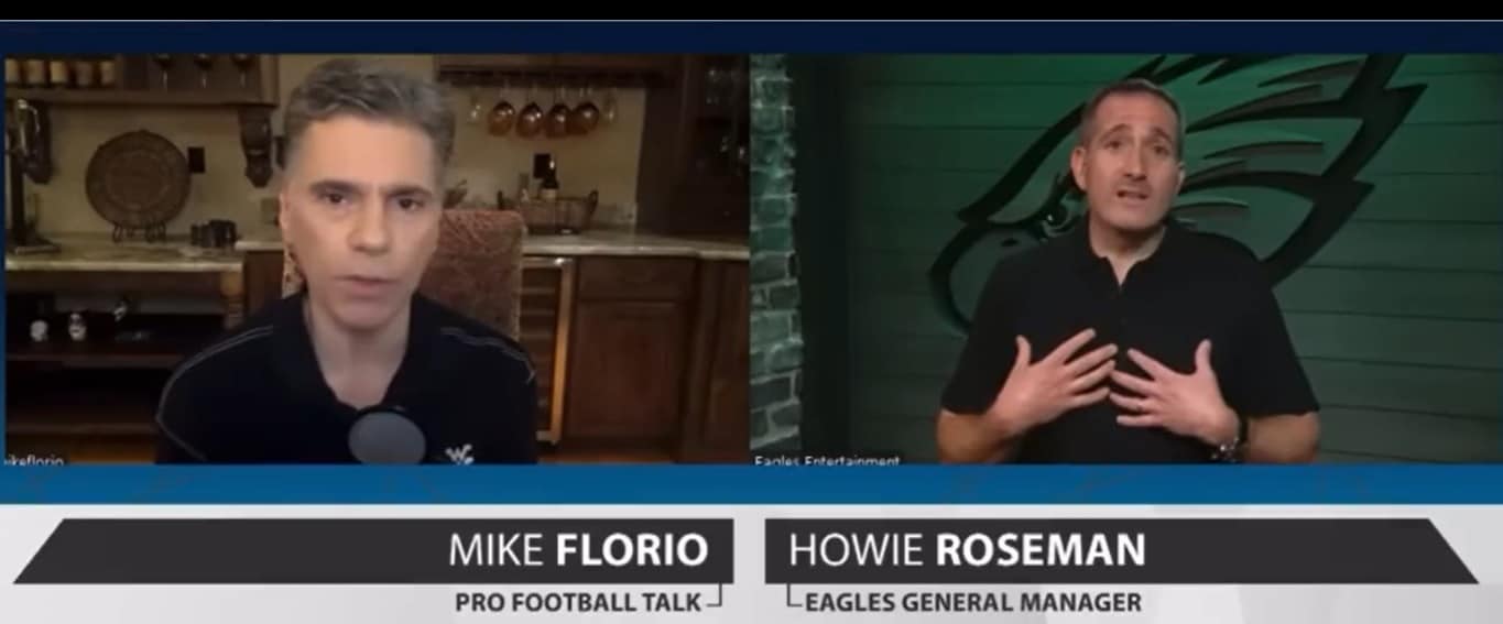 Mike Florio Pressed Howie Roseman Like it was the Salem Witch Trials ...