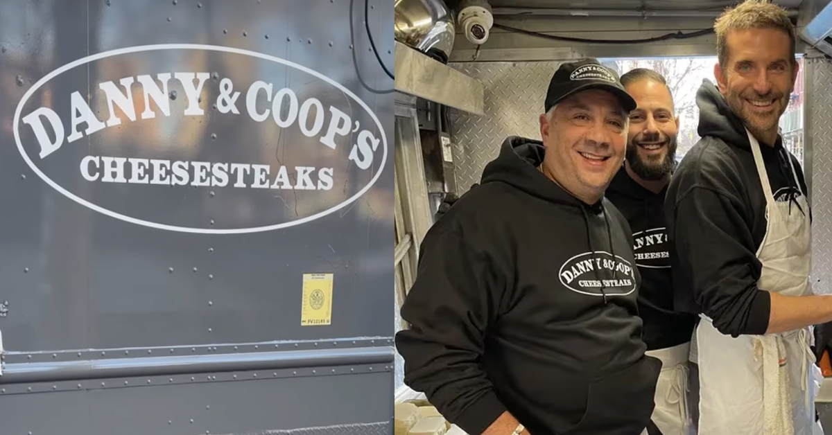 Bradley Cooper and Angelo's Pizzeria Did a Pop Up Cheesesteak Truck ...