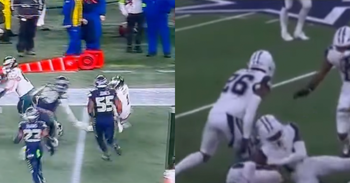 Jalen Hurts the Recipient of an Uncalled Late Hit Two Weeks in a Row ...