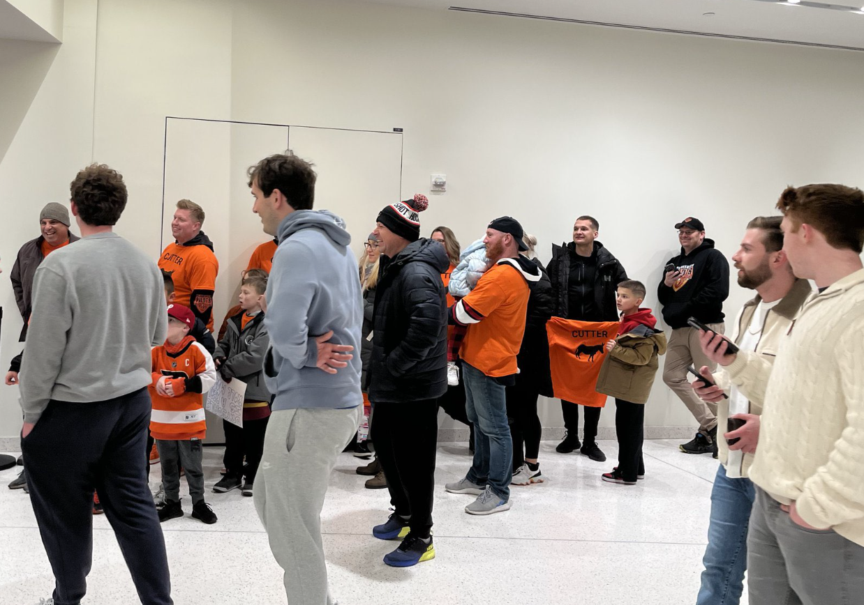 Flyers Fans were Temporarily Stopped by Boston College Security ...
