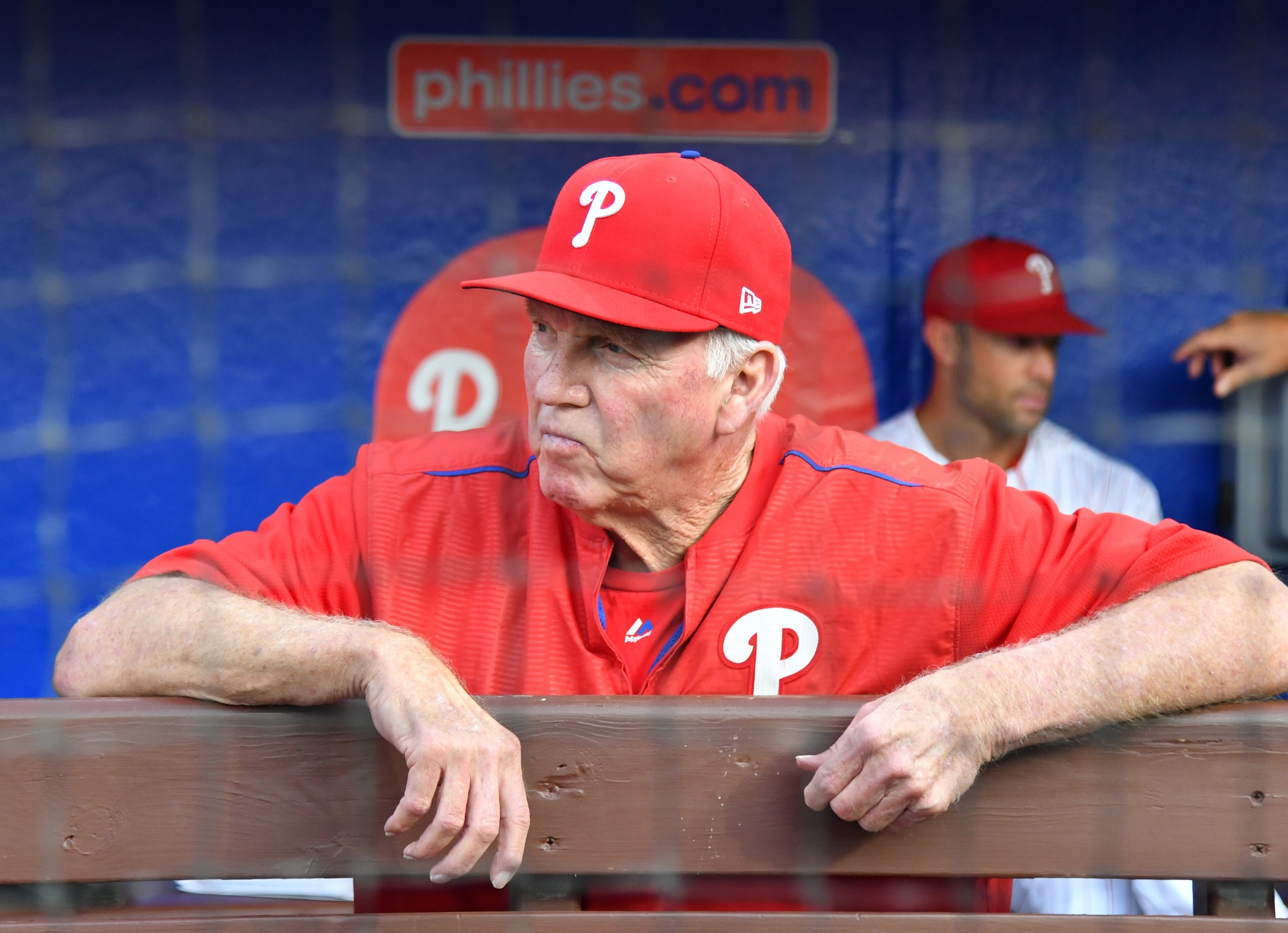 Charlie Manuel Throws Out the First Pitch at Opening Day - Crossing Broad