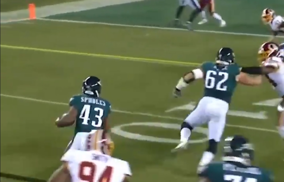 This Goes Down as My Favorite Jason Kelce Block of All Time - Crossing ...