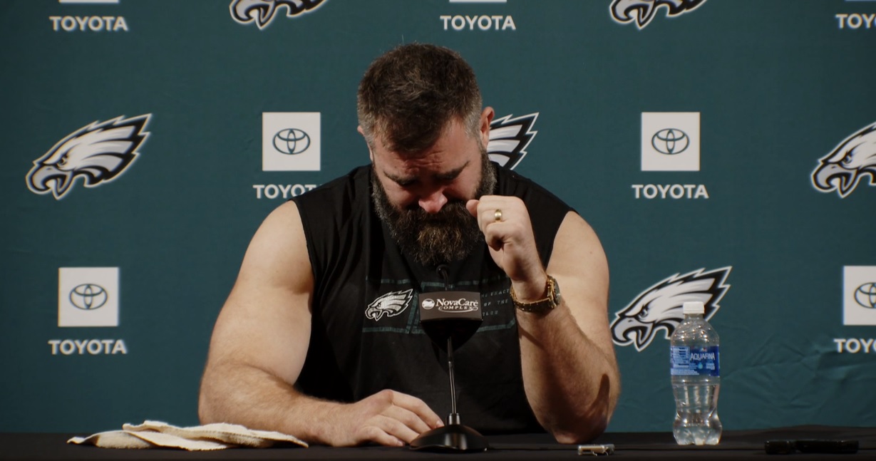 Emotional Jason Kelce Delivers One of the Best Retirement Speeches You'll Ever Hear - Crossing Broad
