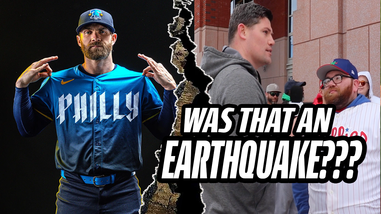 There Was An EARTHQUAKE During the Phillies City Connect Jersey Reveal ...