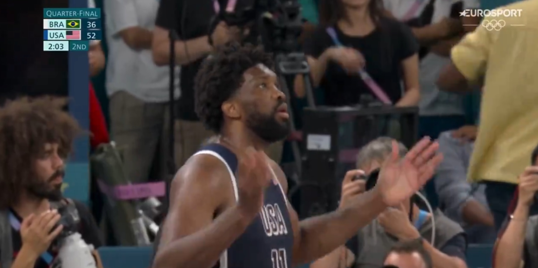 DX Crotch Chop in Front of the Frenchies Signals a Growing Joel Embiid ...