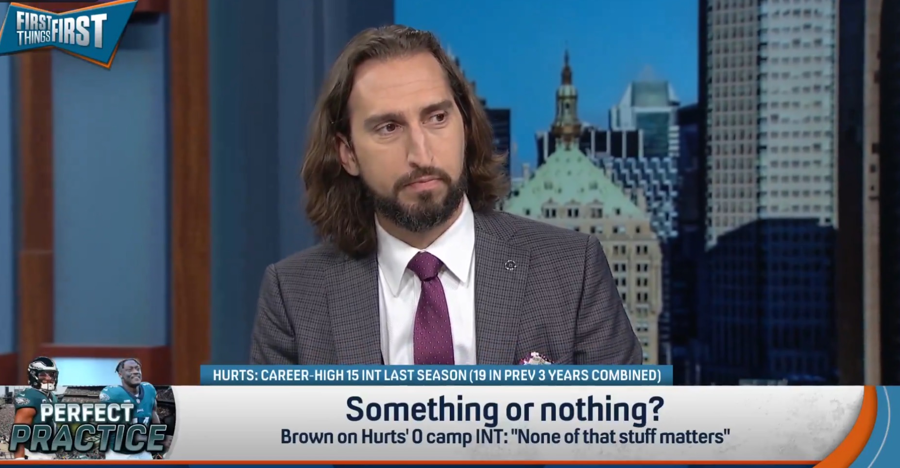 Nick Wright Says Jalen Hurts' Mom Confronted Him the Night Before the ...