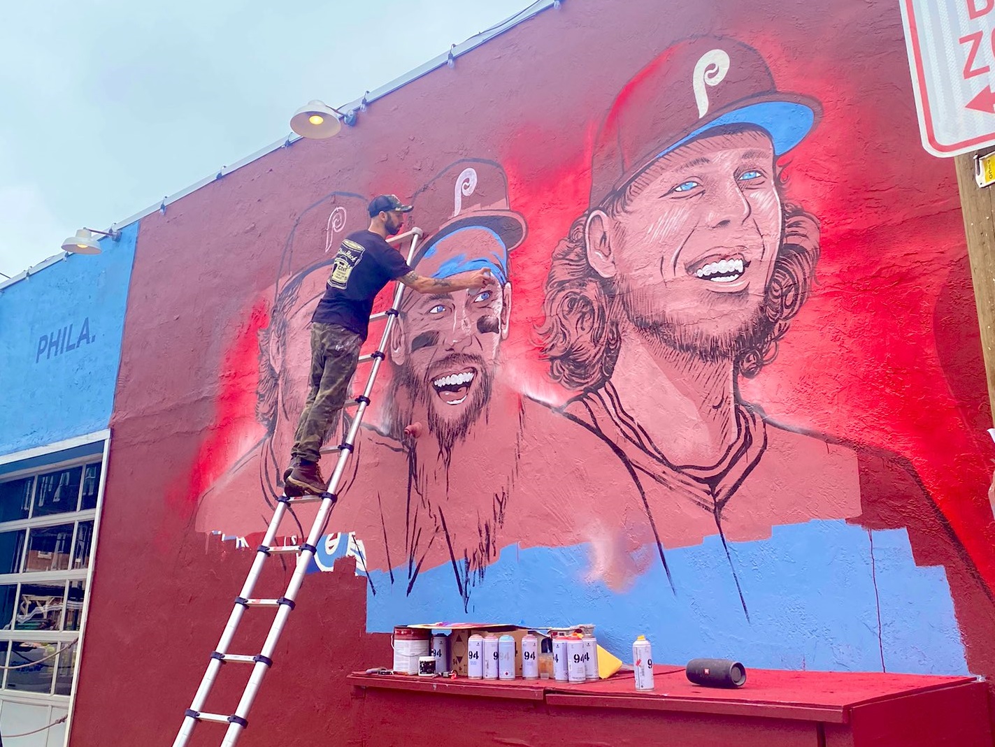 The Three Phillies on the Garage Fishtown Mural Went 4 for 37 in the ...
