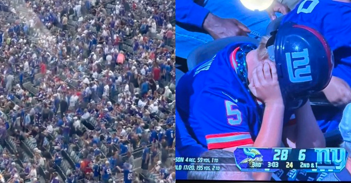 Giants Fans Left the Home Opener in the 3rd Quarter - Crossing Broad