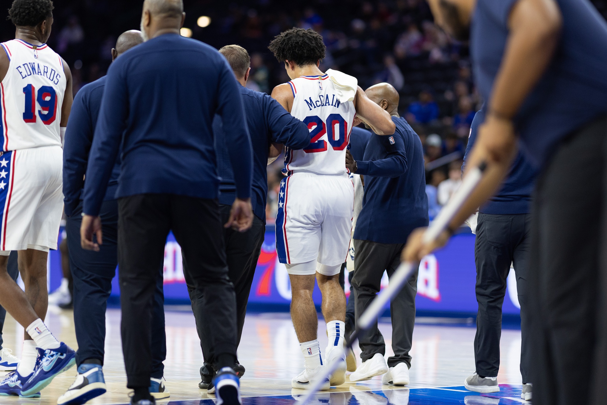 Jared McCain Officially Christened a Sixers Rookie with Painful ...