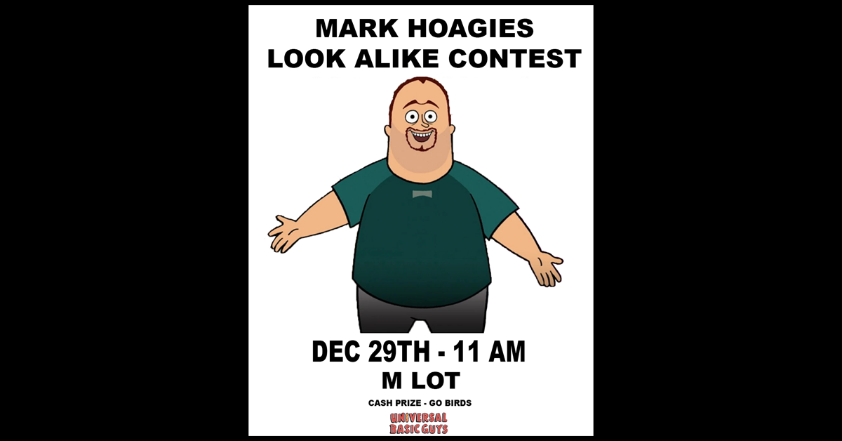 Calling All Eagles Fans to Enter the Mark Hoagies Look Alike Contest on ...