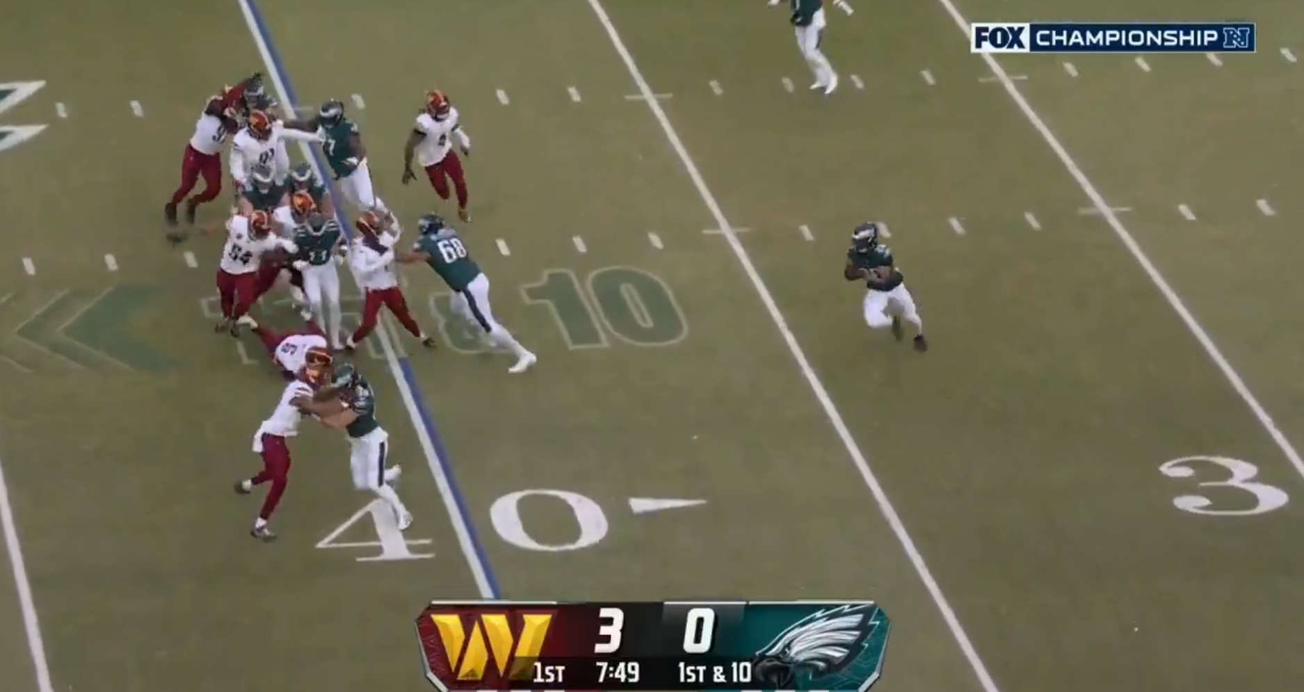 Jordan Mailata Said Sorry to A.J. Brown for Using Him to Pancake Three ...