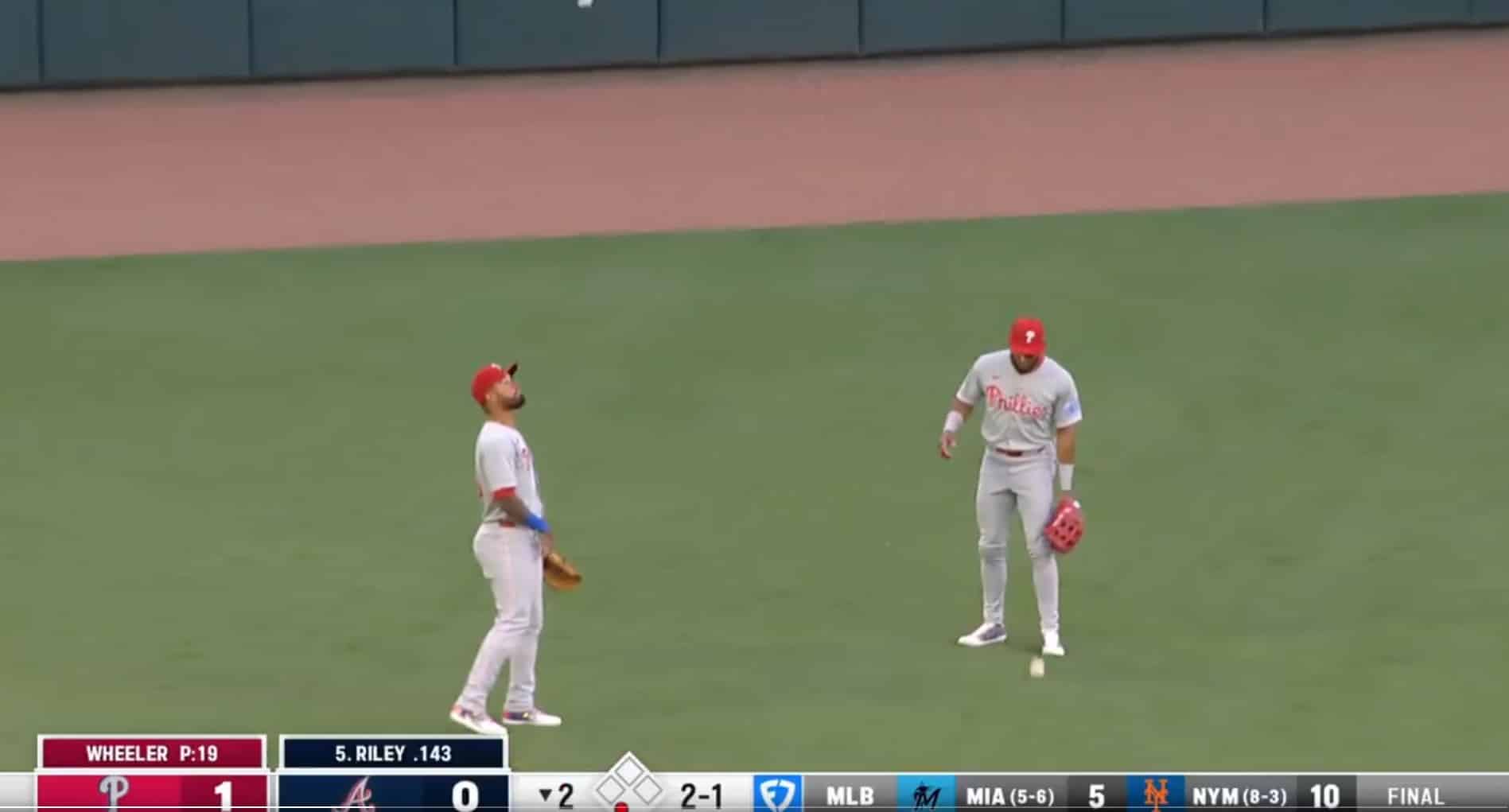 Johan Rojas Takes Responsibility for Routine Fly Ball that Landed at ...