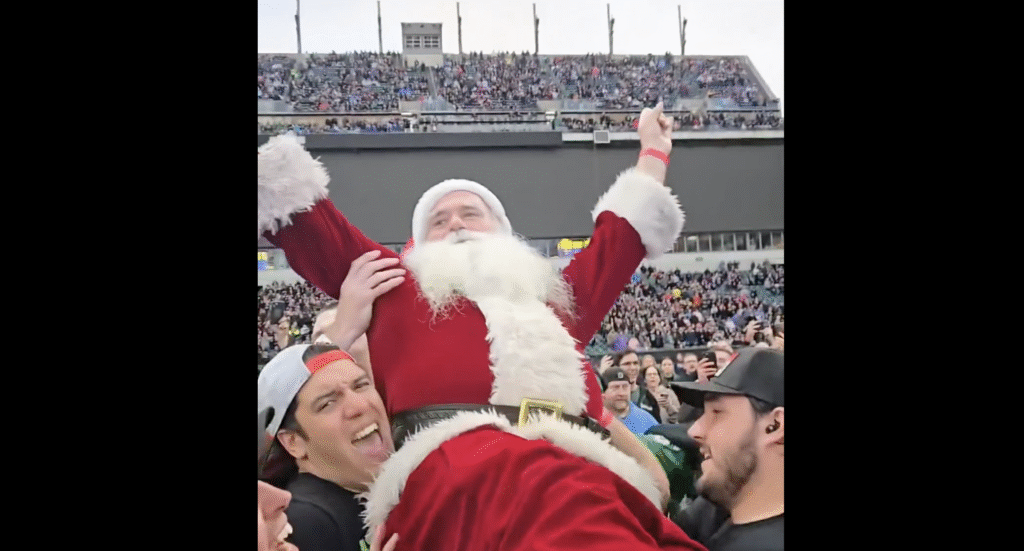 The National Media is in Shambles as Santa Crowd Surfs During Limp ...