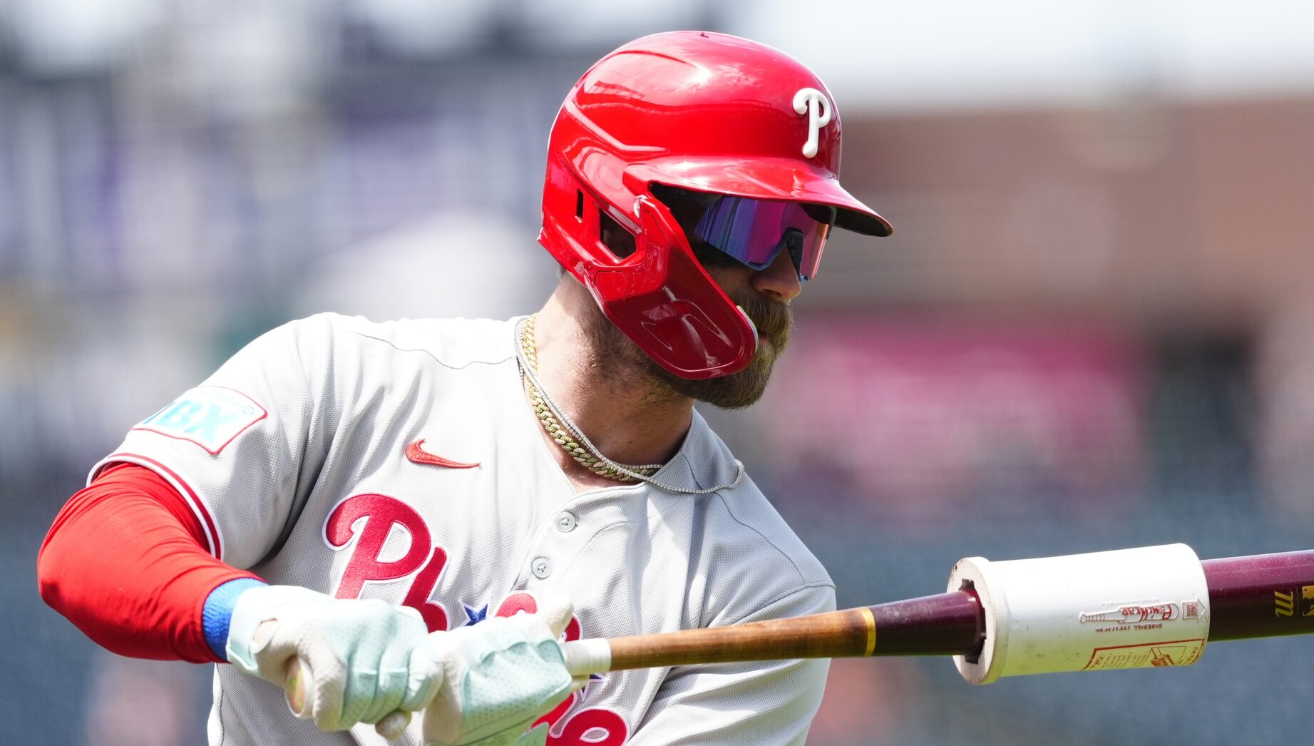 Bryce Harper Hasn't Swung a Bat Since Getting Hit - Crossing Broad