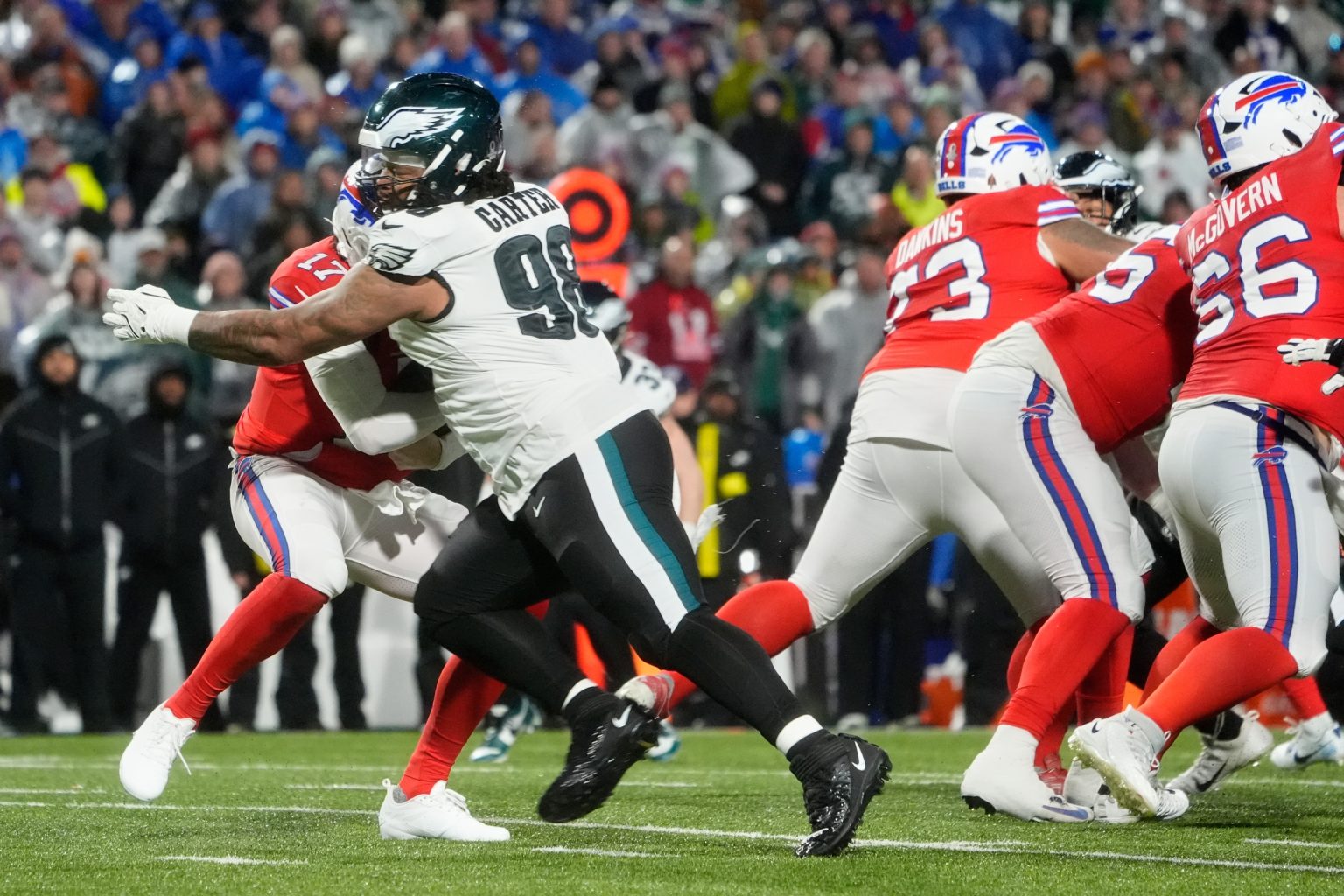 Buffalo Lineman Thinks Jalen Carter Eye Gouge was Intentional ...