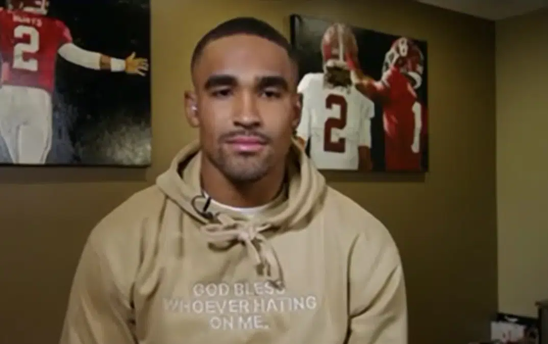 Jalen Hurts Sent a Message to His Haters on the ManningCast - Crossing ... Jalen Hurts Sent a Message to His Haters on the ManningCast - Crossing ...